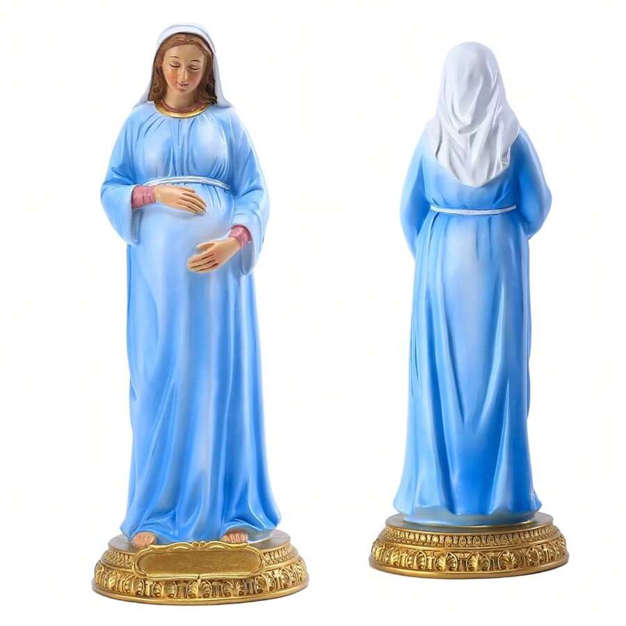 Virgin Mary Statue, Mother of God Pregnant Mary Statue, Expectant ...