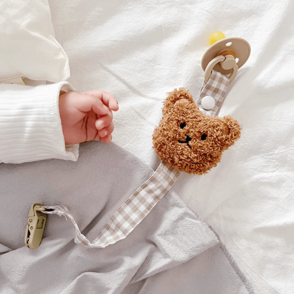 1pc Newborn Pacifier Clip - Baby Pacifier Chain Holder - Toy Teether ...