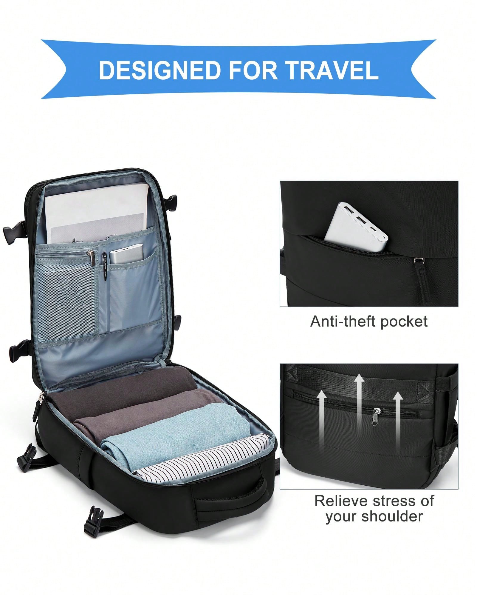 Carry-on Rucksack Reiserucksäcke Flug Genehmigt Outdoor Sport Rucksack ...