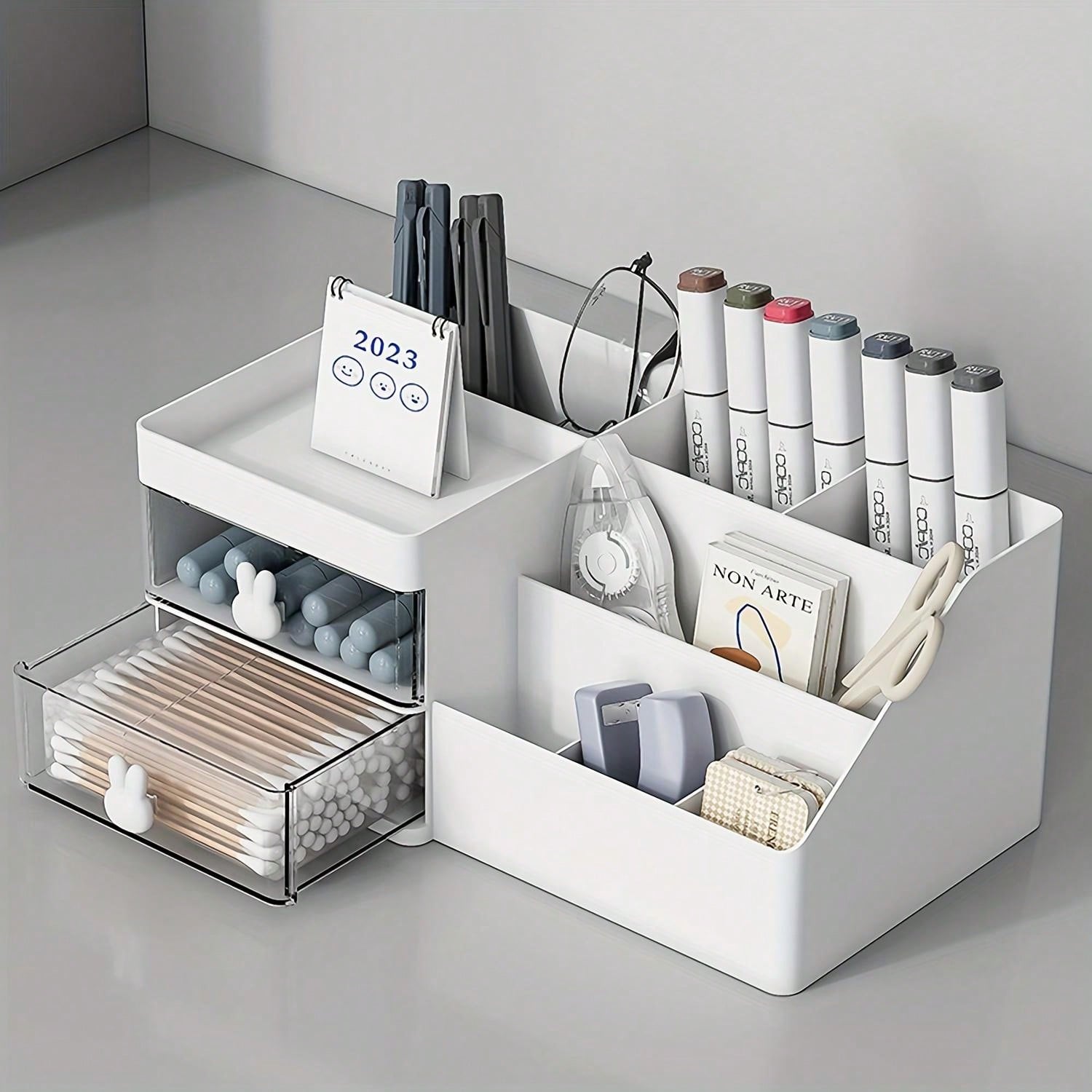 Cute pen container large capacity internet celebrity storage box ...