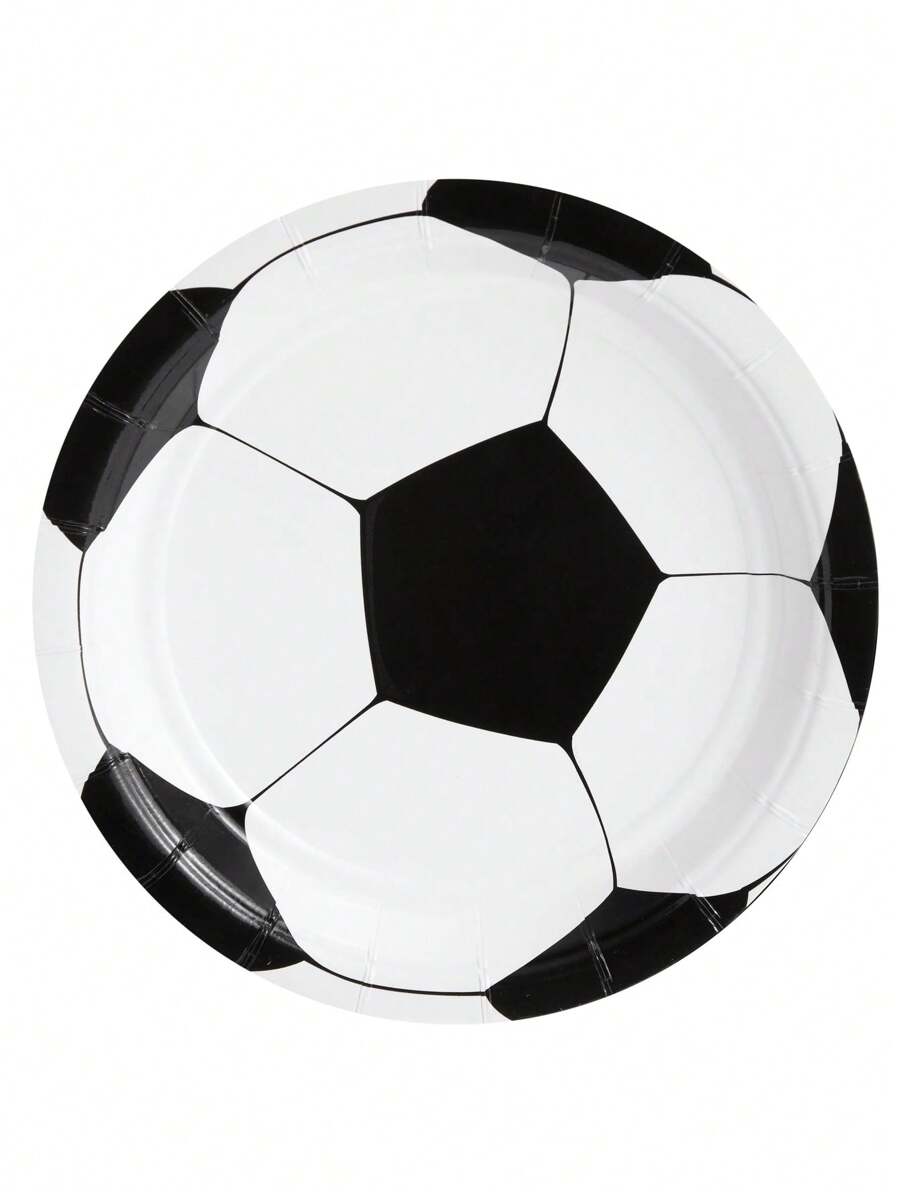 80 Pack Soccer Ball Plates, Sports Themed Birthday Party Supplies And ...