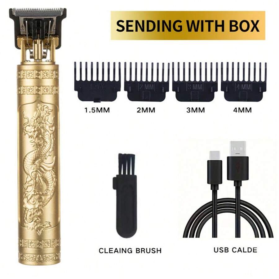 Usb Rechargeable Hair Clipper Professional Electric Hair Trimmer For ...