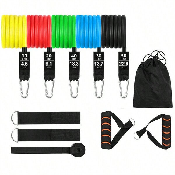 11-piece Set Of Tensioners, Fitness Tension Rope Functional Trainer ...
