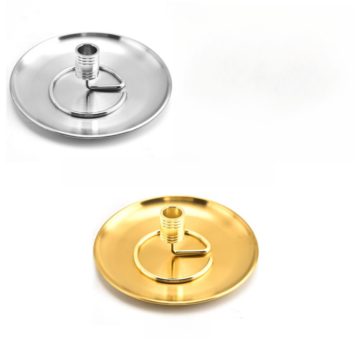 1pc Gold Shaped (Stand + Tray) Stainless Steel Incense Holder With ...