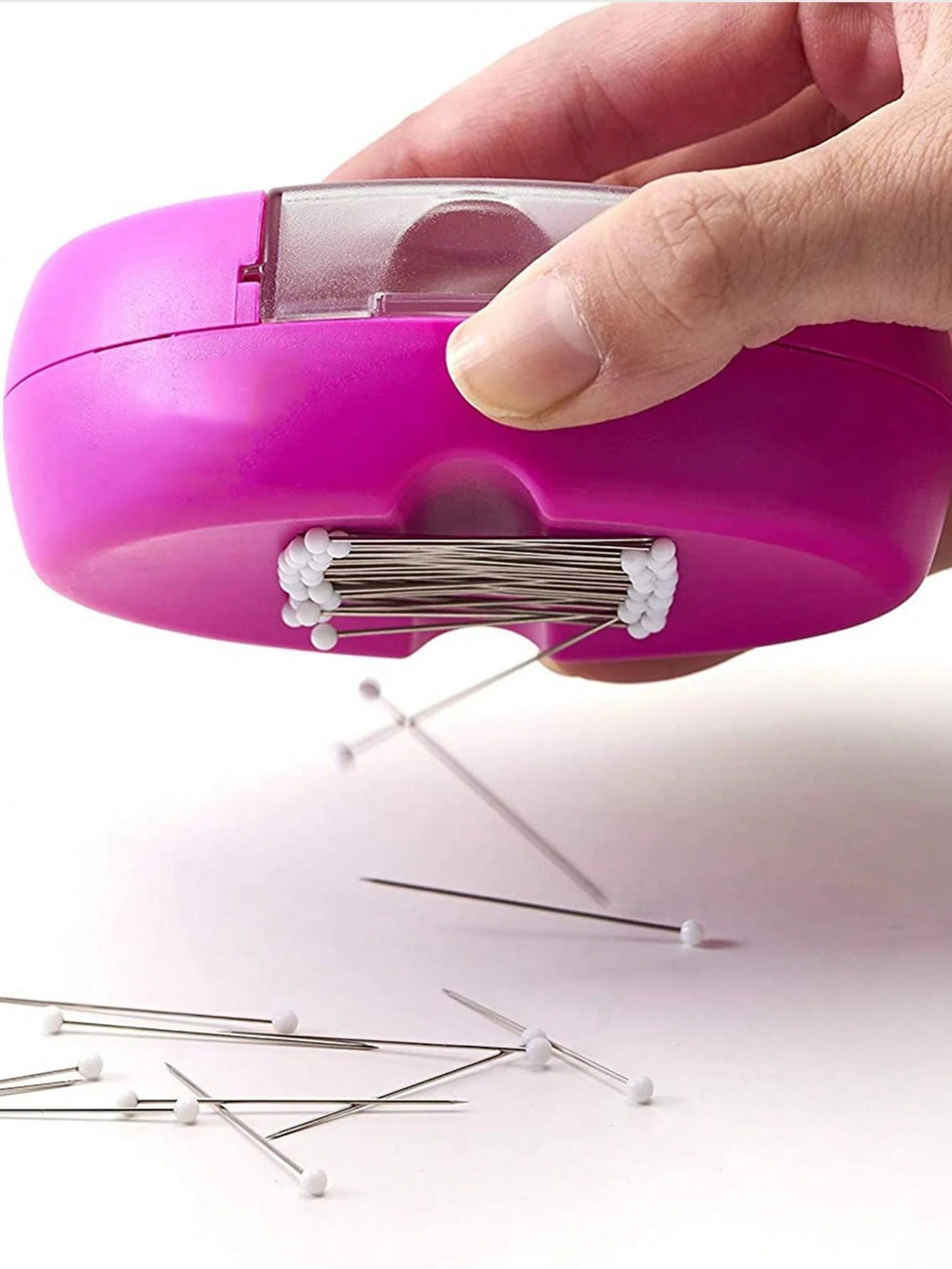 Magnetic Sewing Pincushion, Magnetic Pins Holder with Pin Drawer to ...