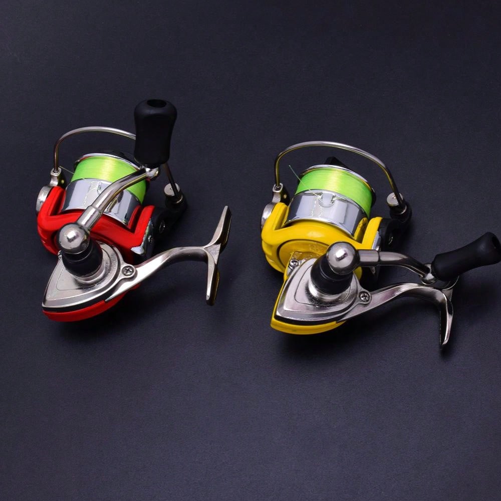 1pc Mini Portable Fishing Reel Set, Hand Crank Metal Spinning Reel ...