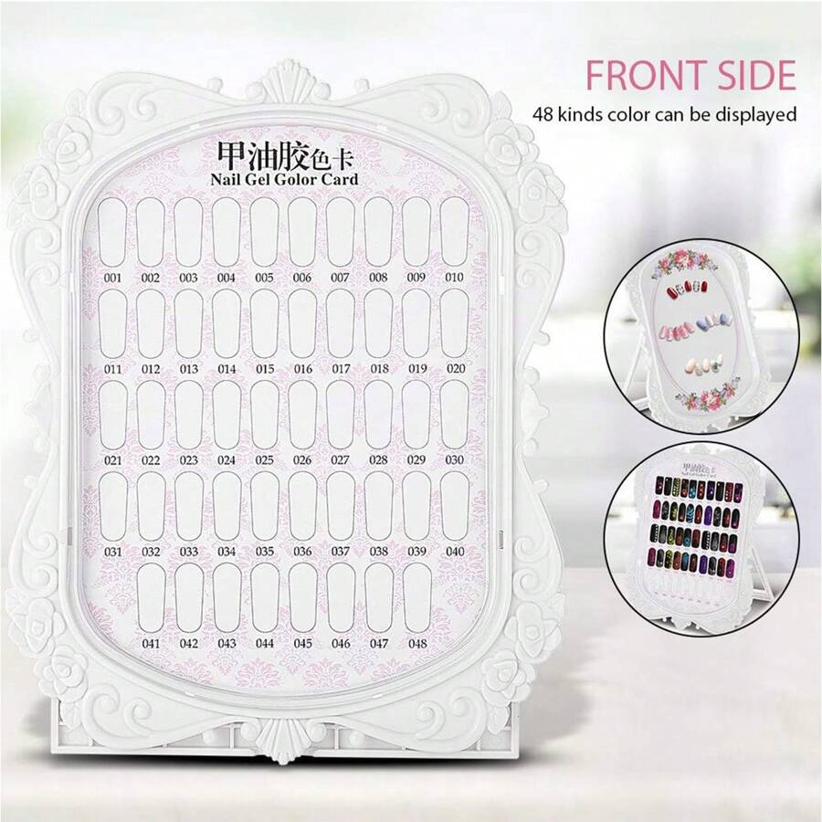 Large Nail Art Color Display Board With Cover, Dustproof Exhibition ...