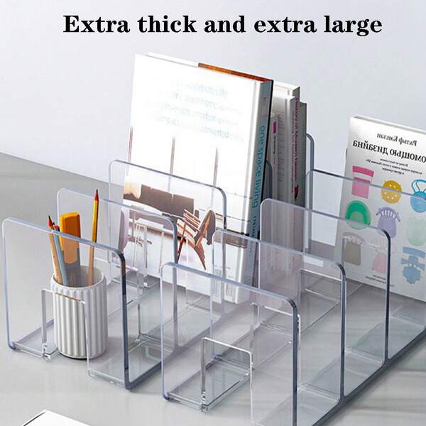 Acrylic Desk Book Stand In Mordern Colors, Transparent Student Book ...