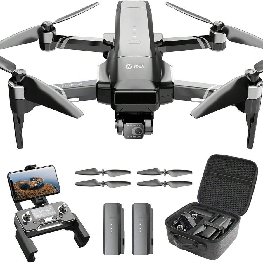 Holy Stone HS600 2-Axis Gimbal Drones with 4K EIS Camera for Adults ...