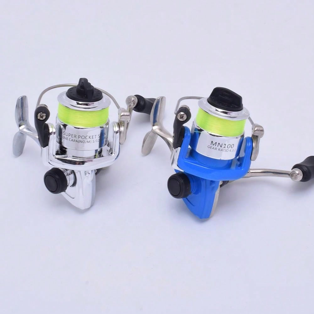 1pc Mini Portable Spinning Reel Fishing Wheel Set - Hand Crank Metal ...