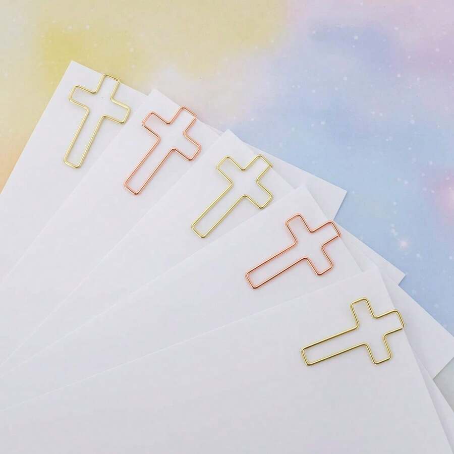 10/25/50PCS Cross Paper Clips, Bible Paper Clips, Journaling Paper ...