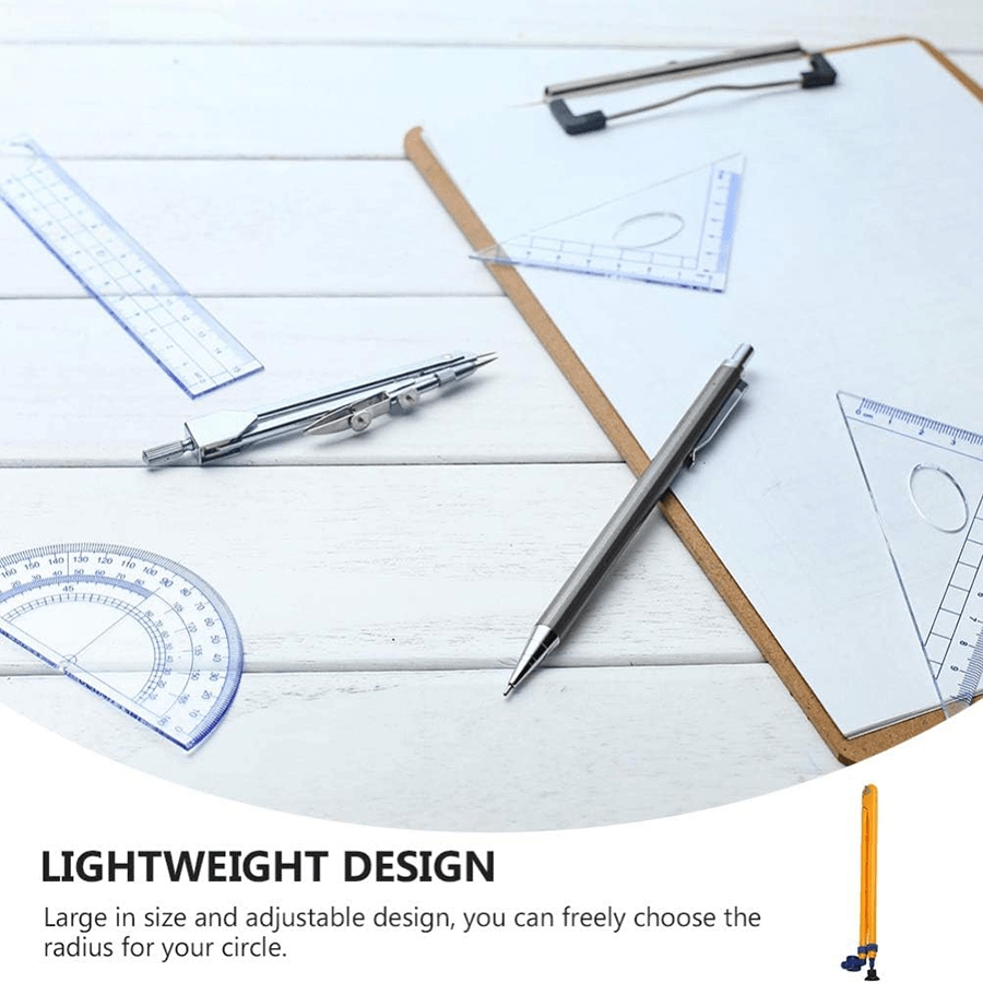 Compás De Precisión Con Lápiz, Separador Ajustable De Diámetro Grande ...