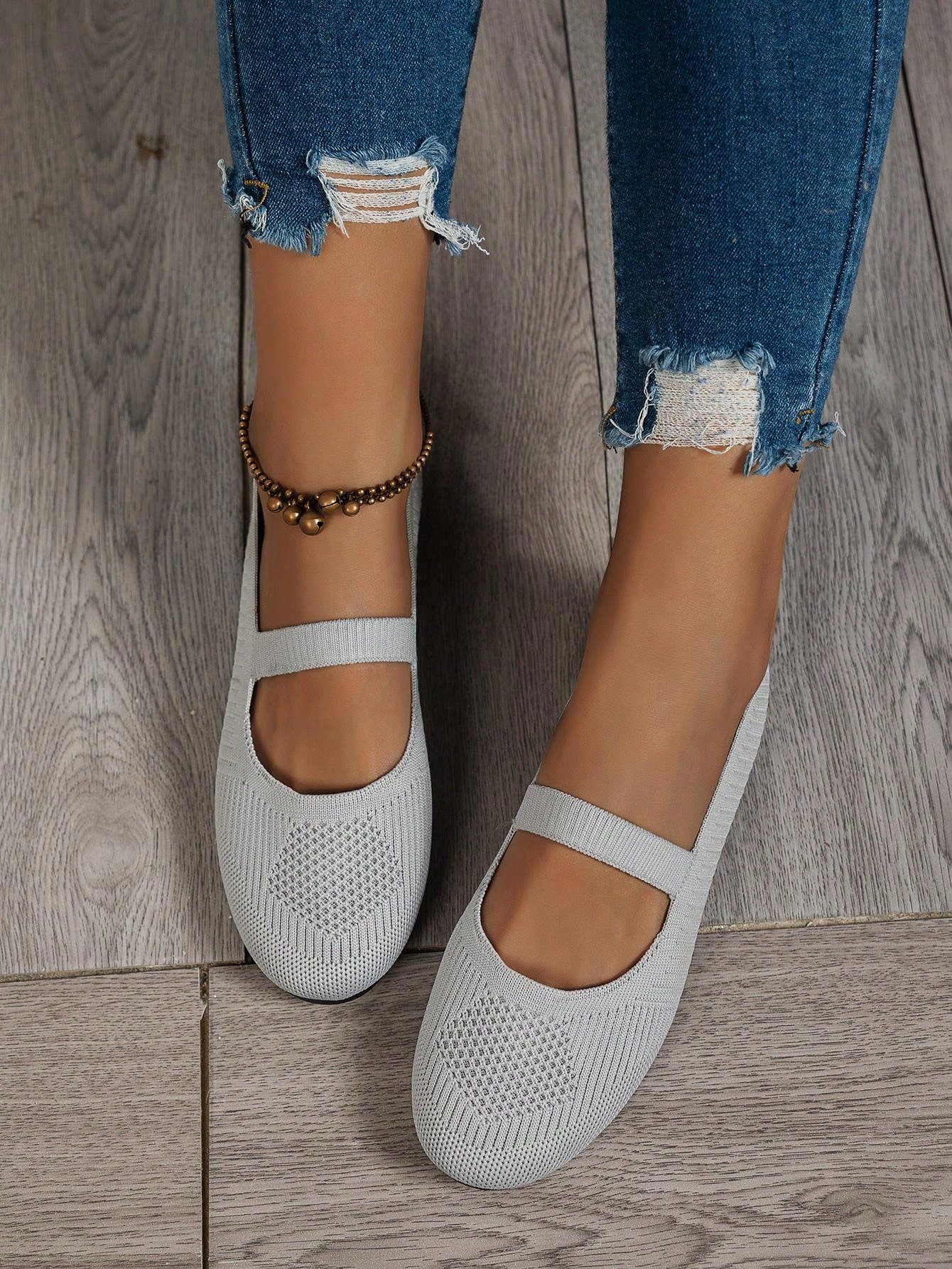 Vrouwen Casual Schoenen zonder veters Zachte bodem Antislip Platte ...