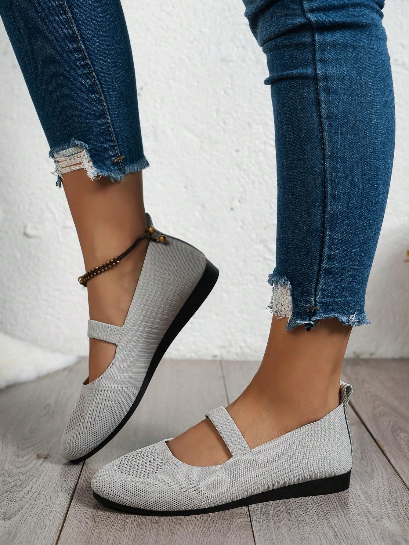 Vrouwen Casual Schoenen zonder veters Zachte bodem Antislip Platte ...