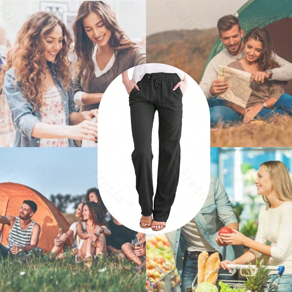 Casual Pants Loose Cotton Linens For Women | SHEIN USA