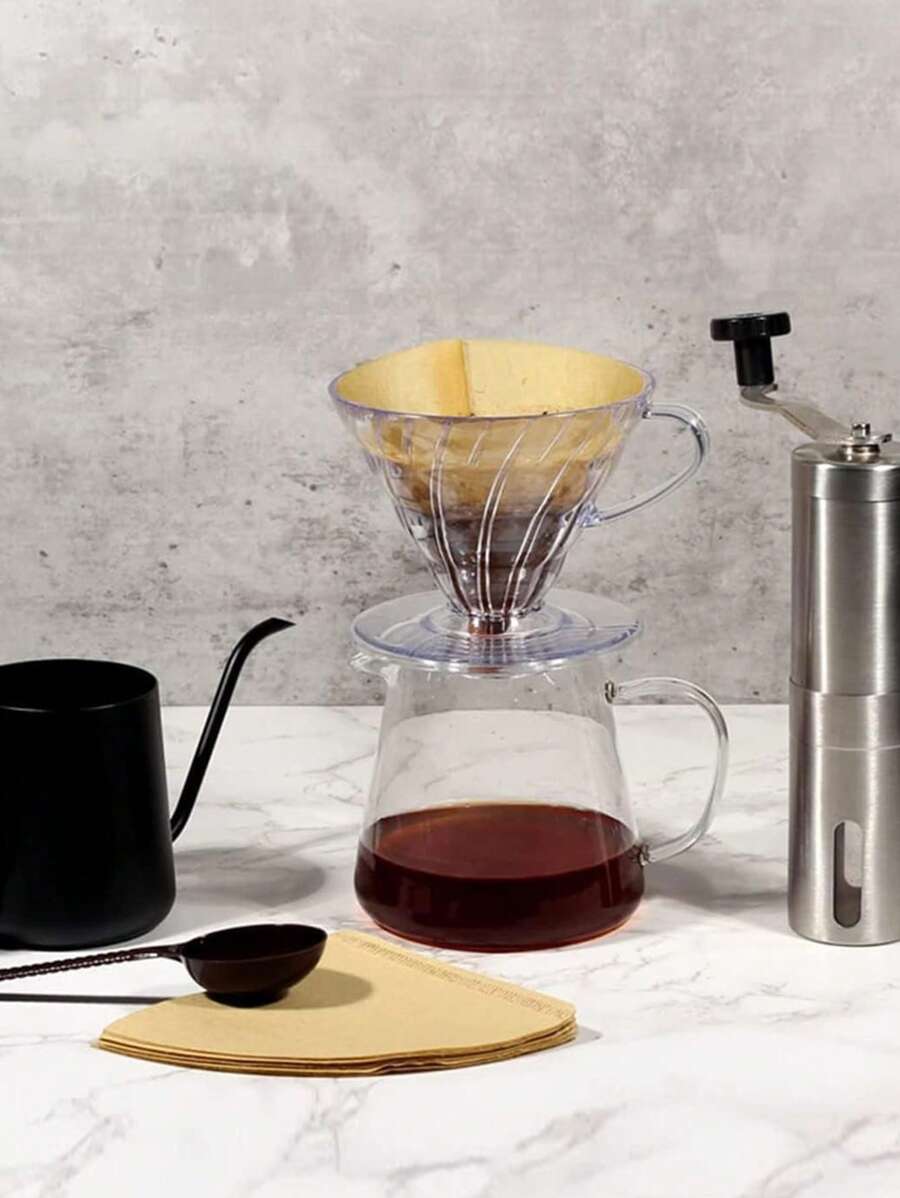 50Pcs Coffee Filters V60, Cone Shaped Paper Filters Easy to Use ...