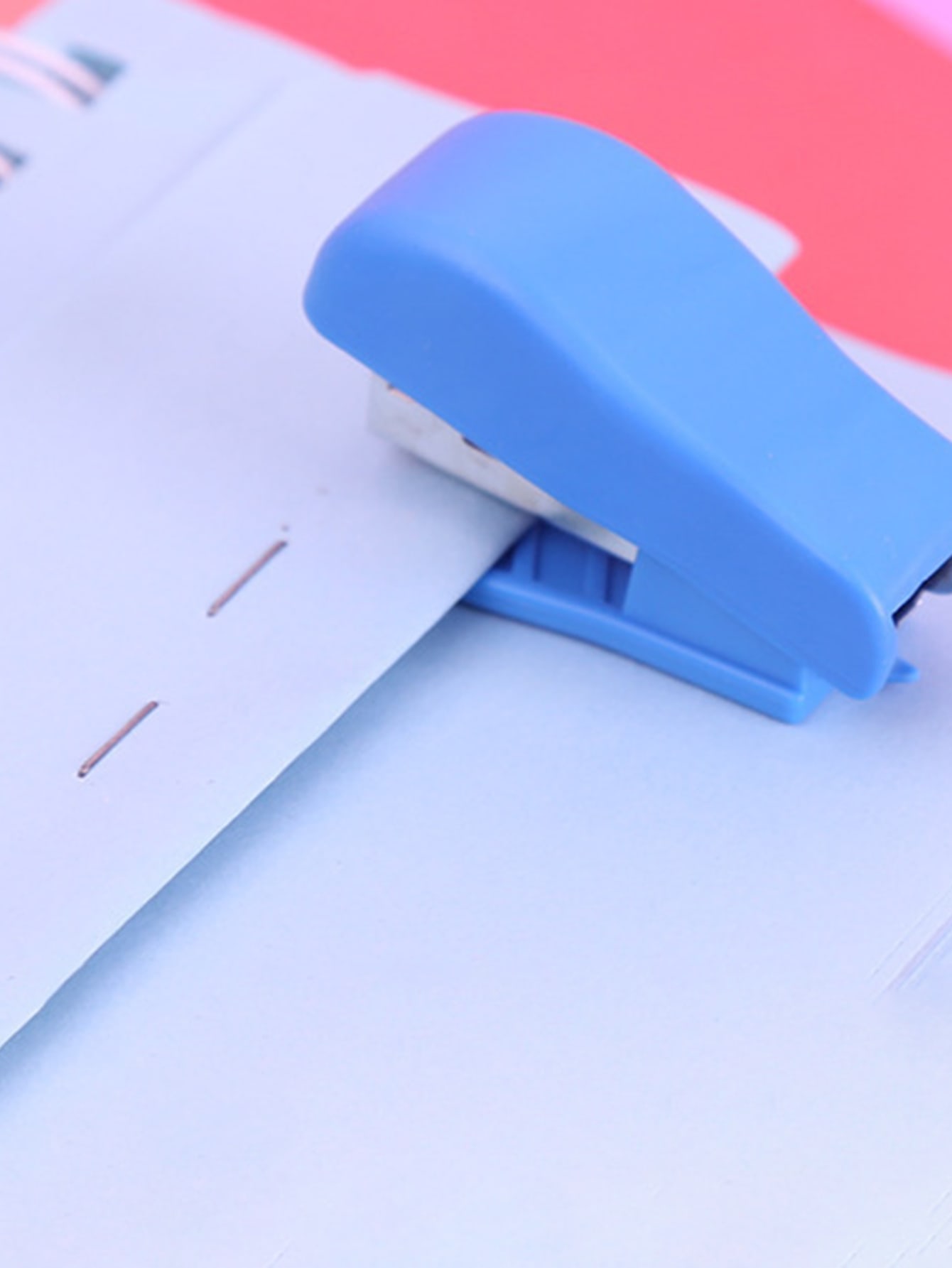 1pc Mini Blue Stapler Set With Staples For Binding Documents And Papers ...