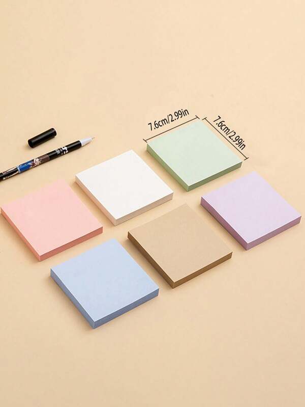 4 Pieces Of 400 Pieces Of Morandi Colored Post-it Notes With Hand ...