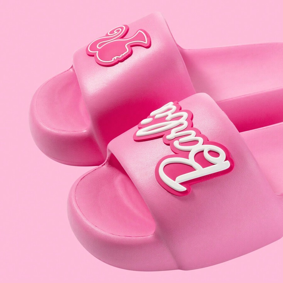 Miniso Barbie Series Bathroom Slippers, Cute Non-Slip Thick-Soled Home ...