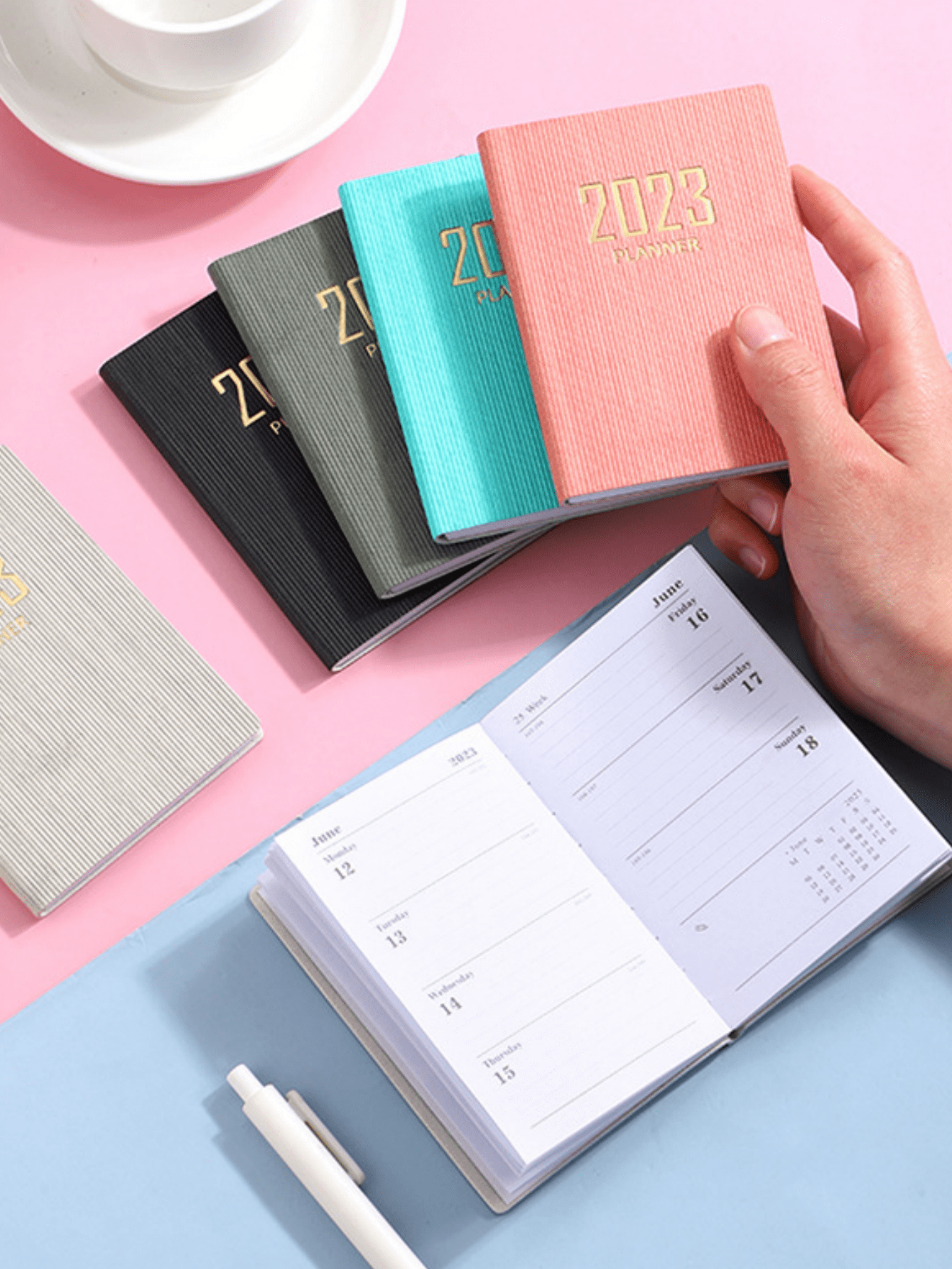 In Stock 2023 English A7 Daily Planner Notebook With 2024 Yearly ...