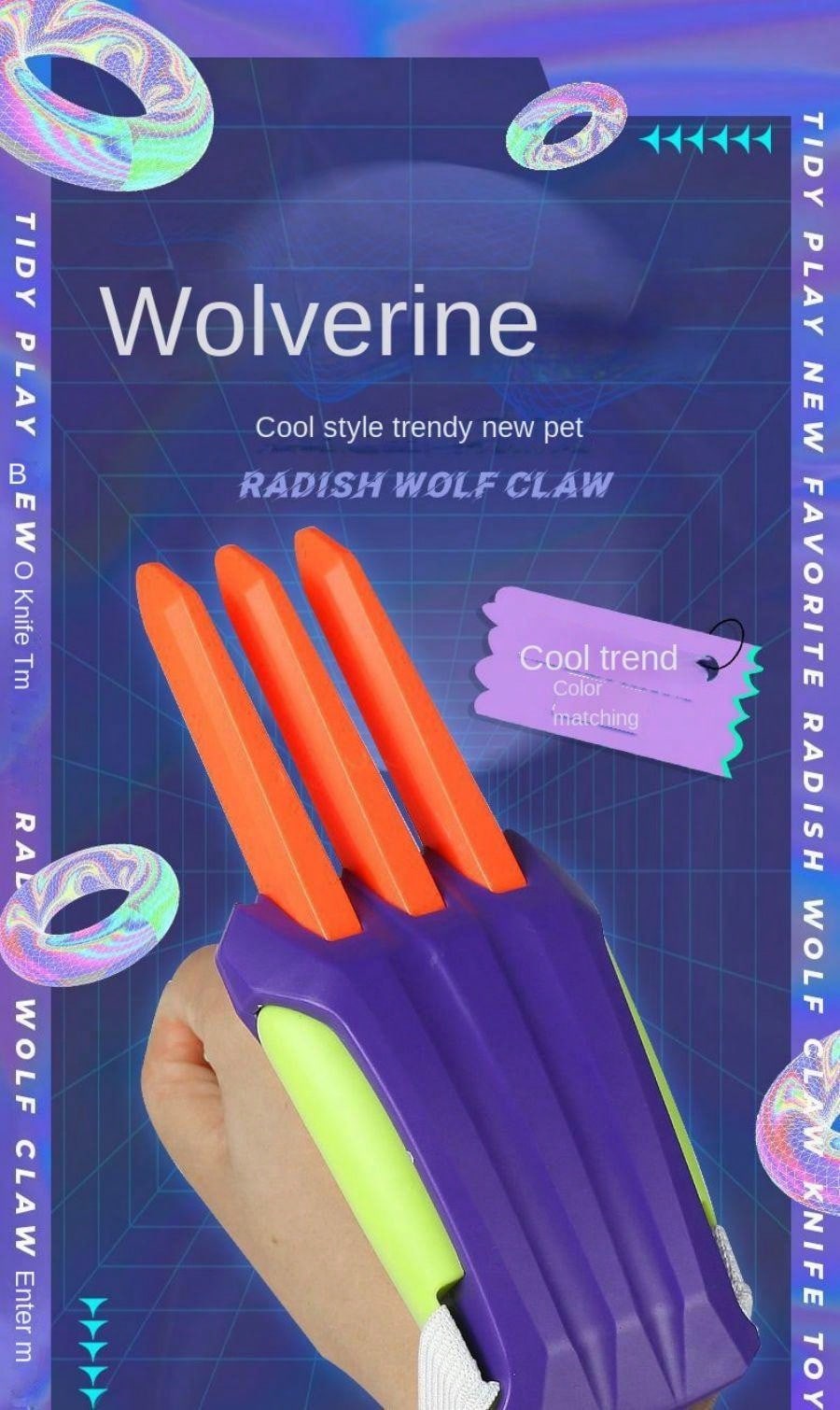 Kong Carrot Claw Flexible Transforming Wolf Claw Gravitation Turnip ...