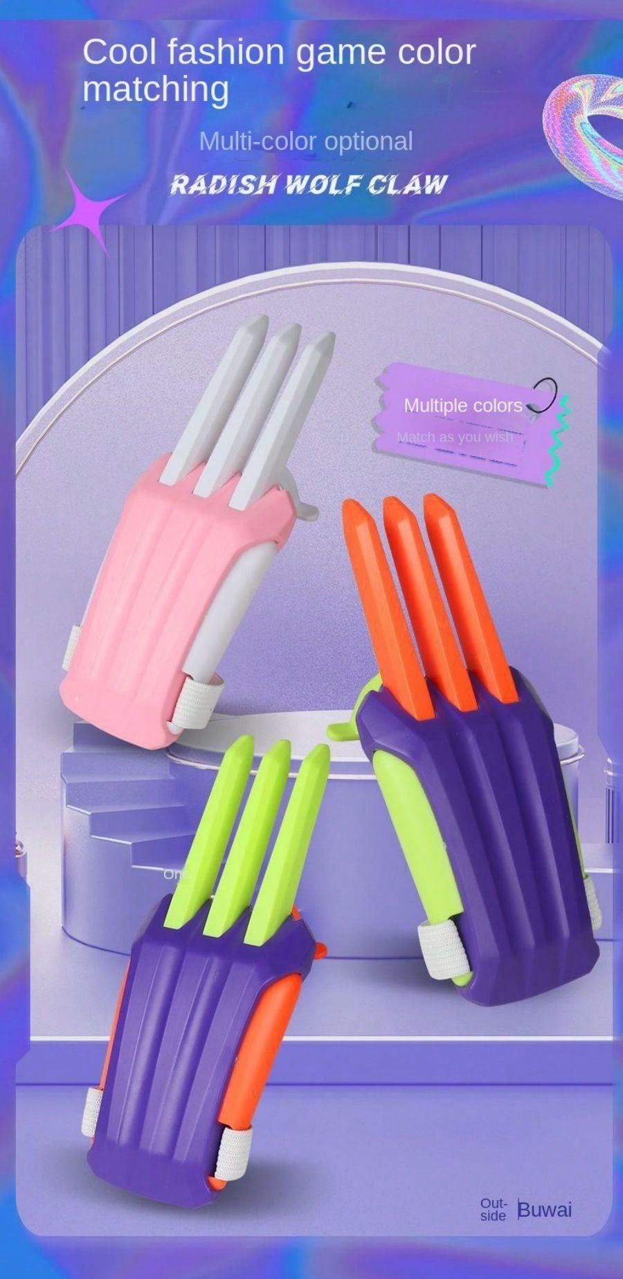 Kong Carrot Claw Flexible Transforming Wolf Claw Gravitation Turnip ...