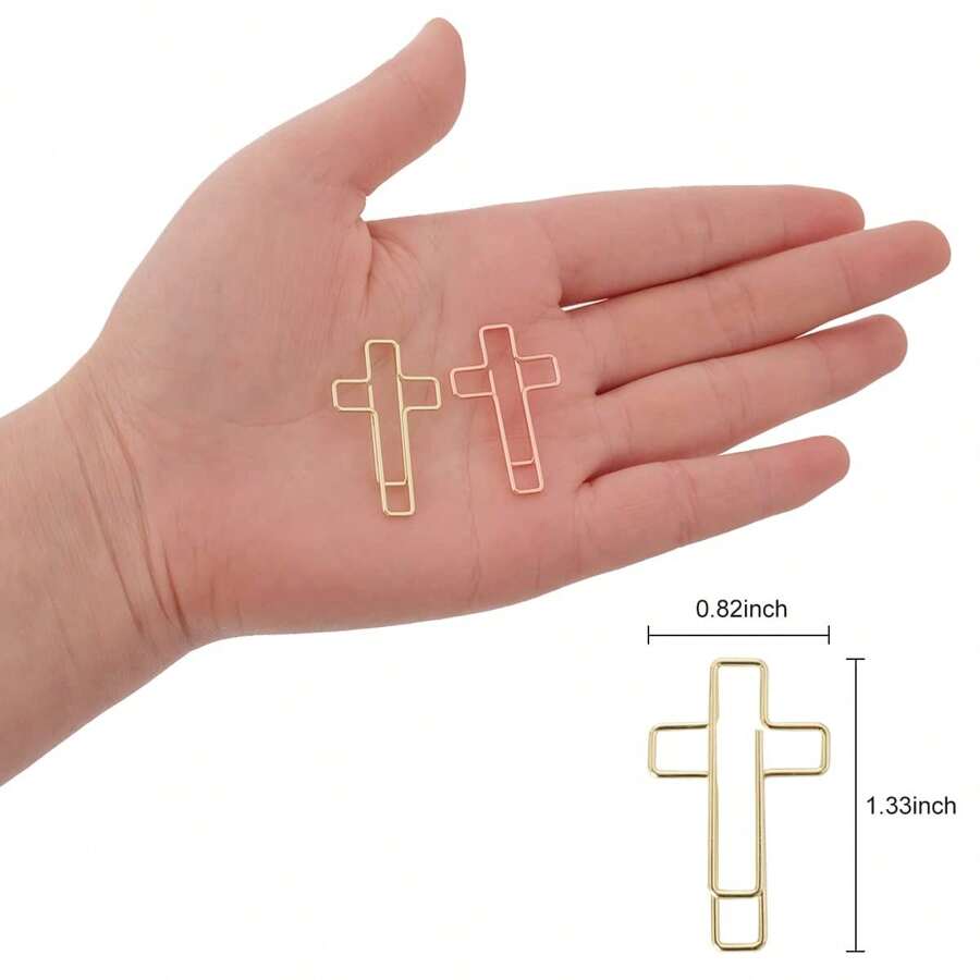 10/25/50PCS Cross Paper Clips, Bible Paper Clips, Journaling Paper ...
