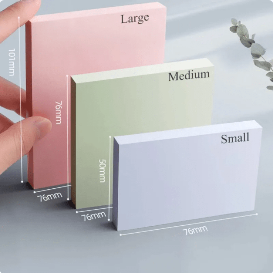 5 Books/set Colorful Sticky Notes, Simple Multifunctional Labels For ...