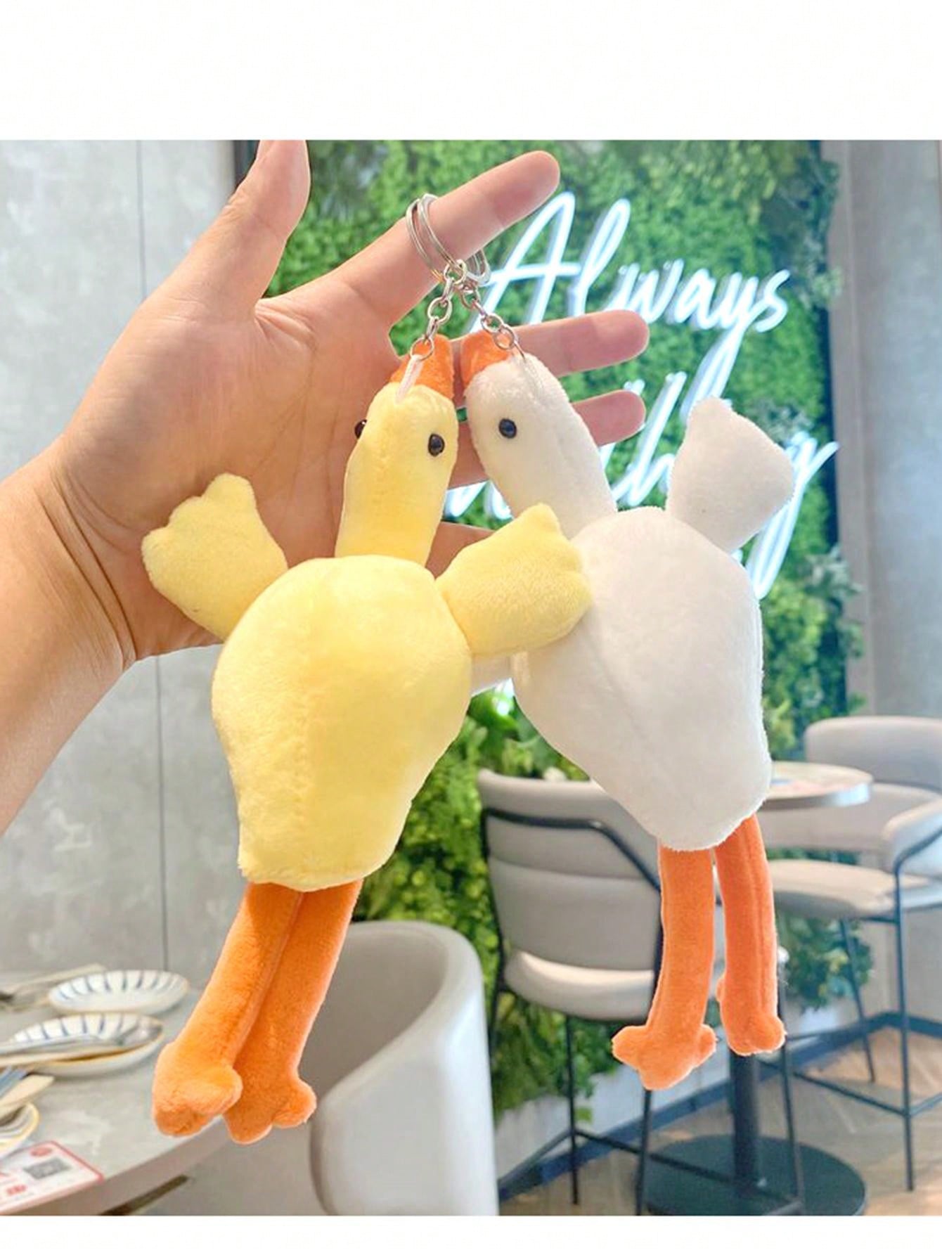 Funny Lala Duck Plush Toy With Duckling Design, Neck Can Be Extended To ...