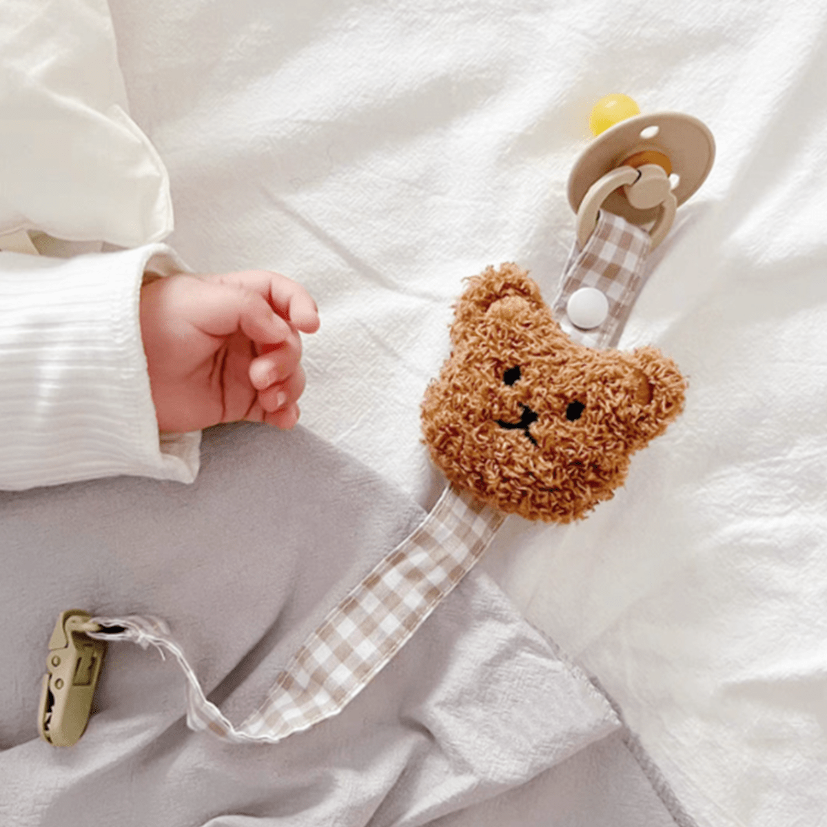 1pc Newborn Pacifier Clip - Baby Pacifier Chain Holder - Toy Teether ...