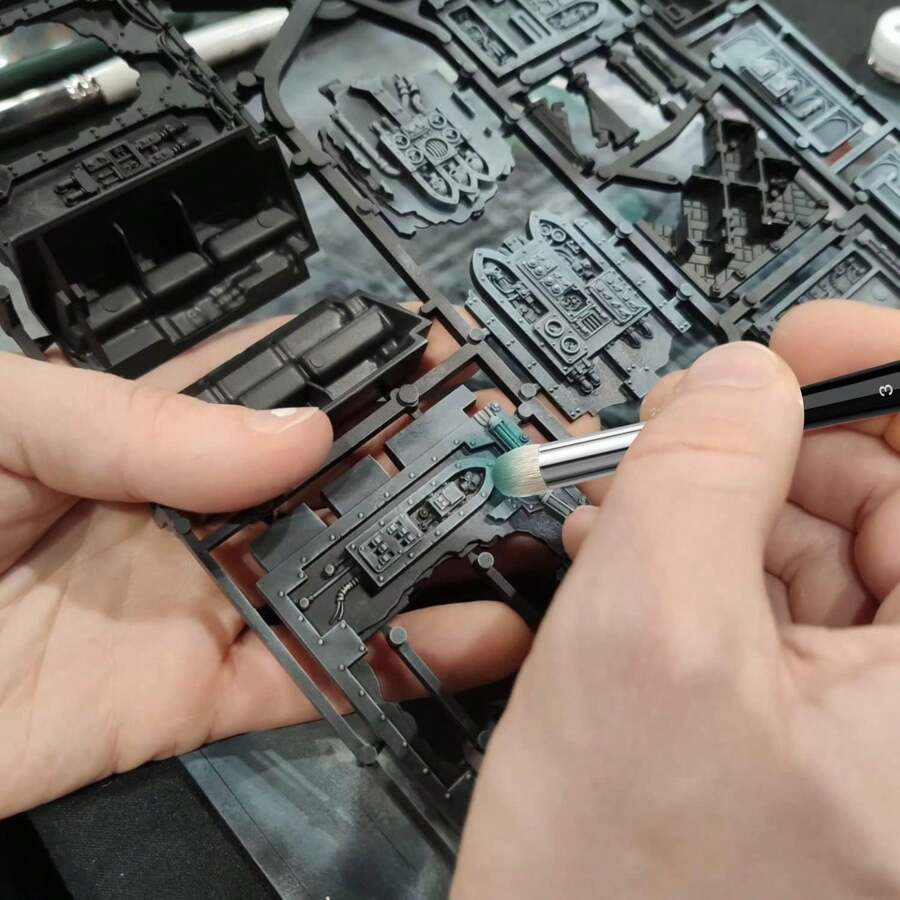 Dry Brush Miniature Painting Drybrush Set - 6PCS Golden Maple ...