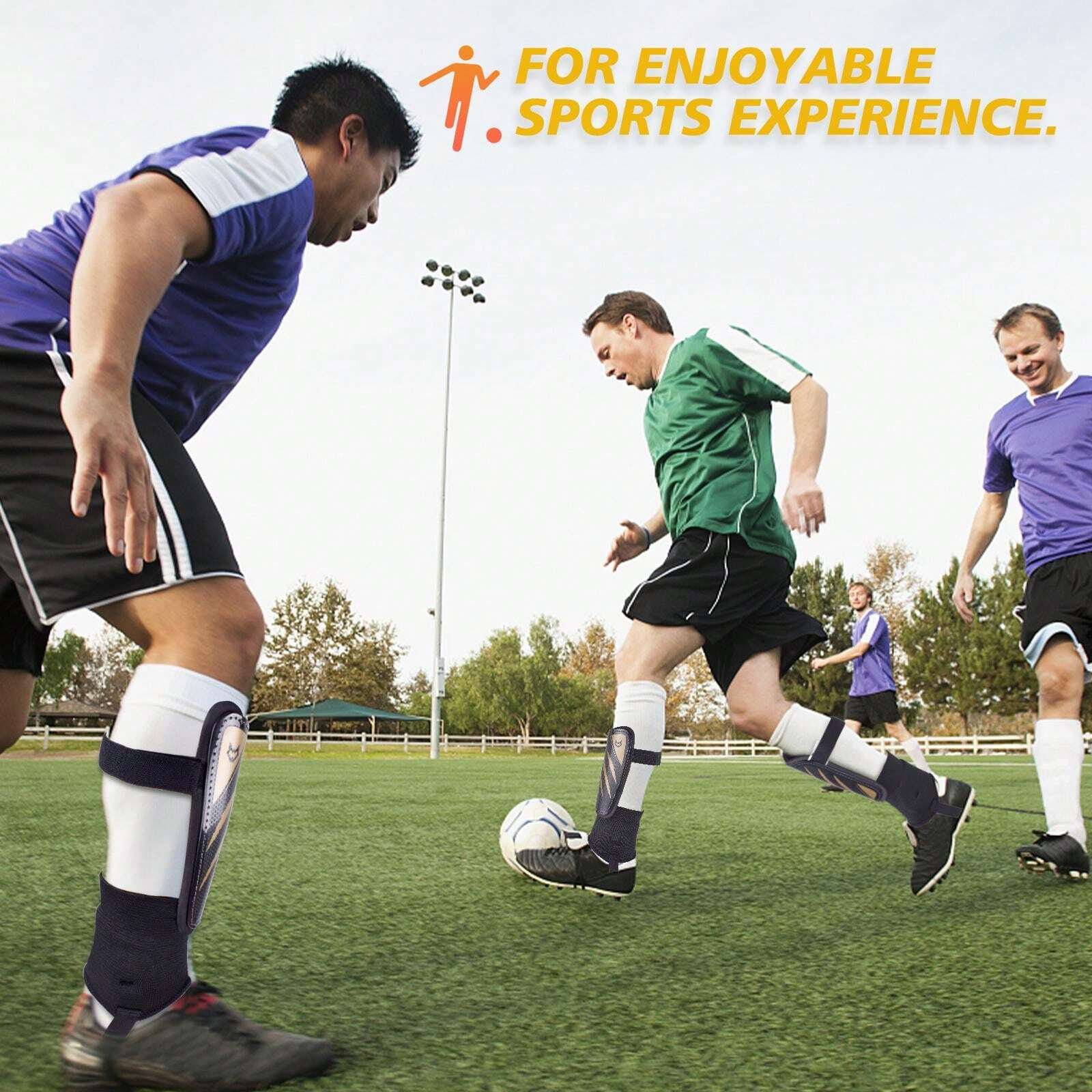 Youth Adult Football Shin Guards With High Elastic Sleeves,Shin Pads ...