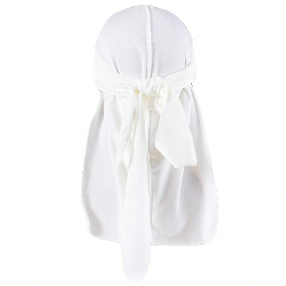 Cache-tête Velours Durag Avec Longue Queue Pour Cheveux 360° Doo Rag ...