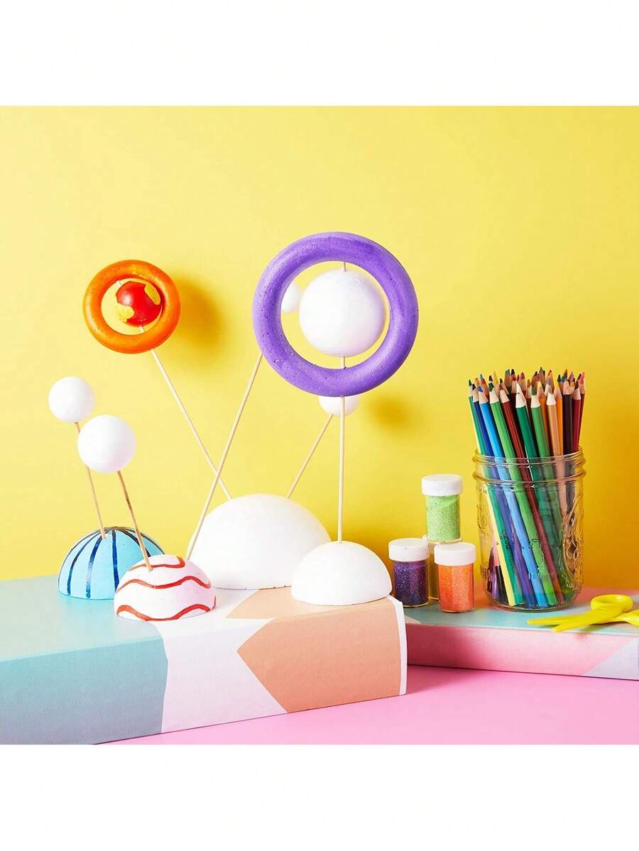 Bright Creations Solar System Kit School Project for Kids with Foam ...