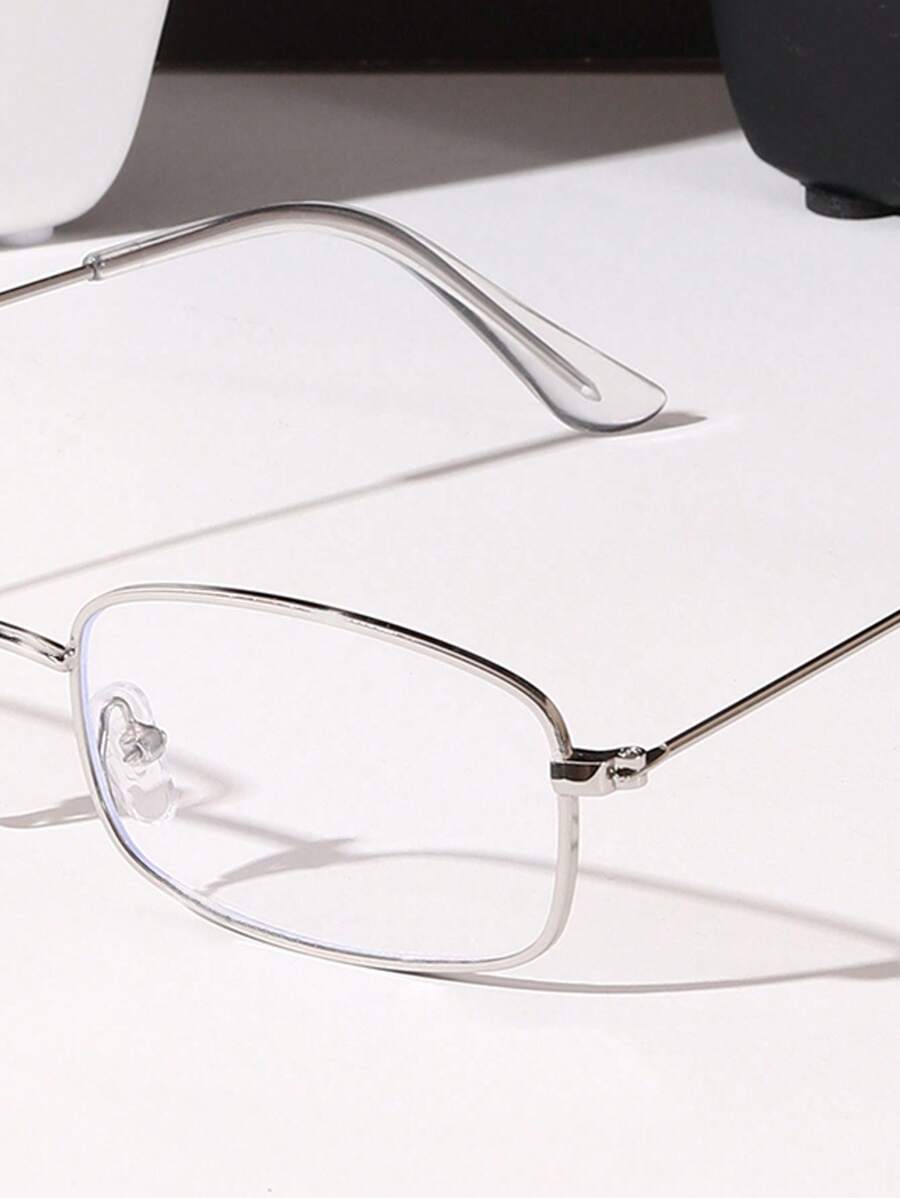 1pc Small Square Frame Anti-Blue Light Glasses Frame For Women With ...