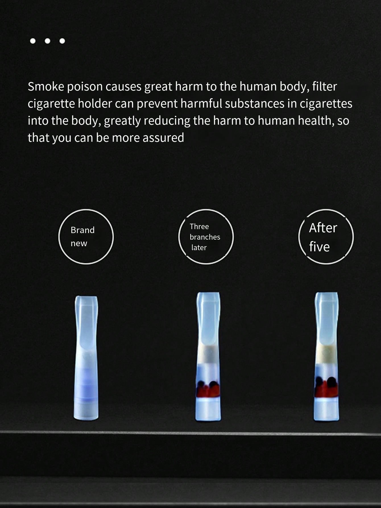 1 Box Three-in-one Filter Disposable Cigarette Holder With Beads And ...