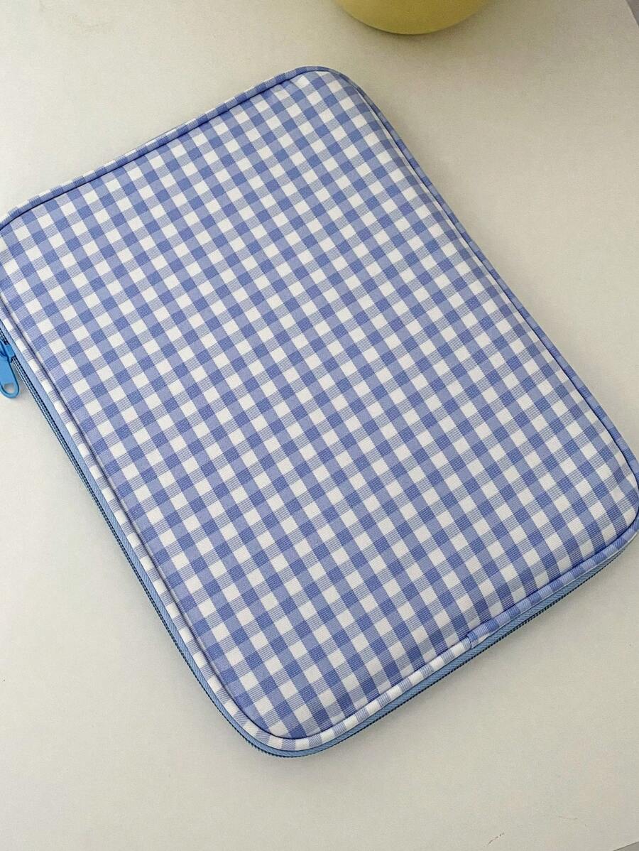 11 Inch 13 Inch Minimalist Plaid Zipper Laptop Tablet Protector For ...