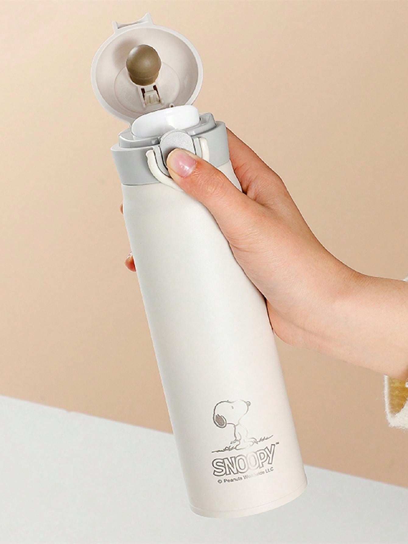 1pc Green Minimalistic Thermal Flask With Pop-Up Lid And Tea Filter, In ...