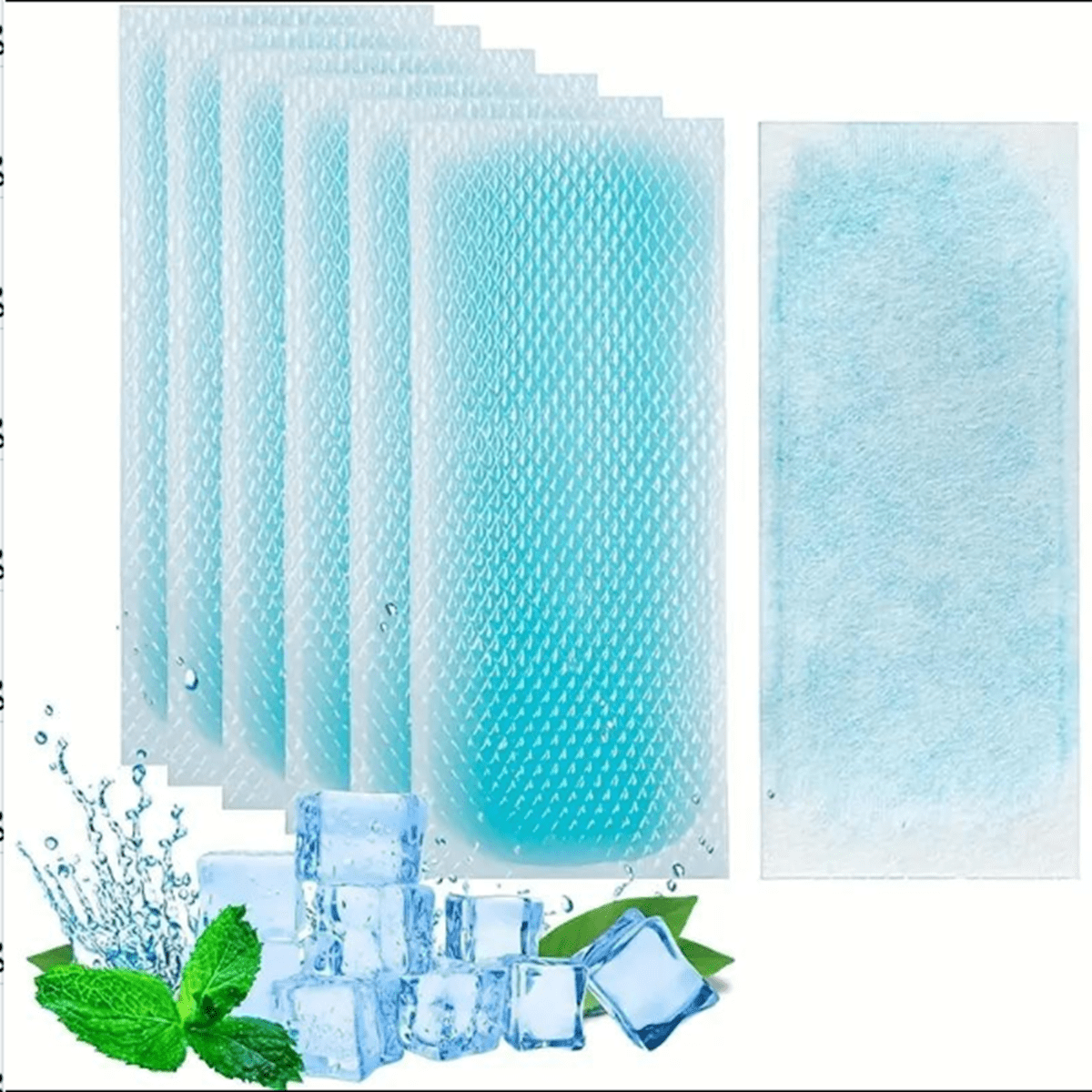 10PCS cooling gel patch, suitable for male and female , fever cooling ...