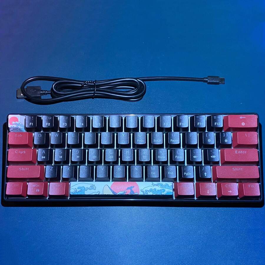 HXSJ Mechanical Gaming Keyboard, Blue Switch And Color Backlight Small ...