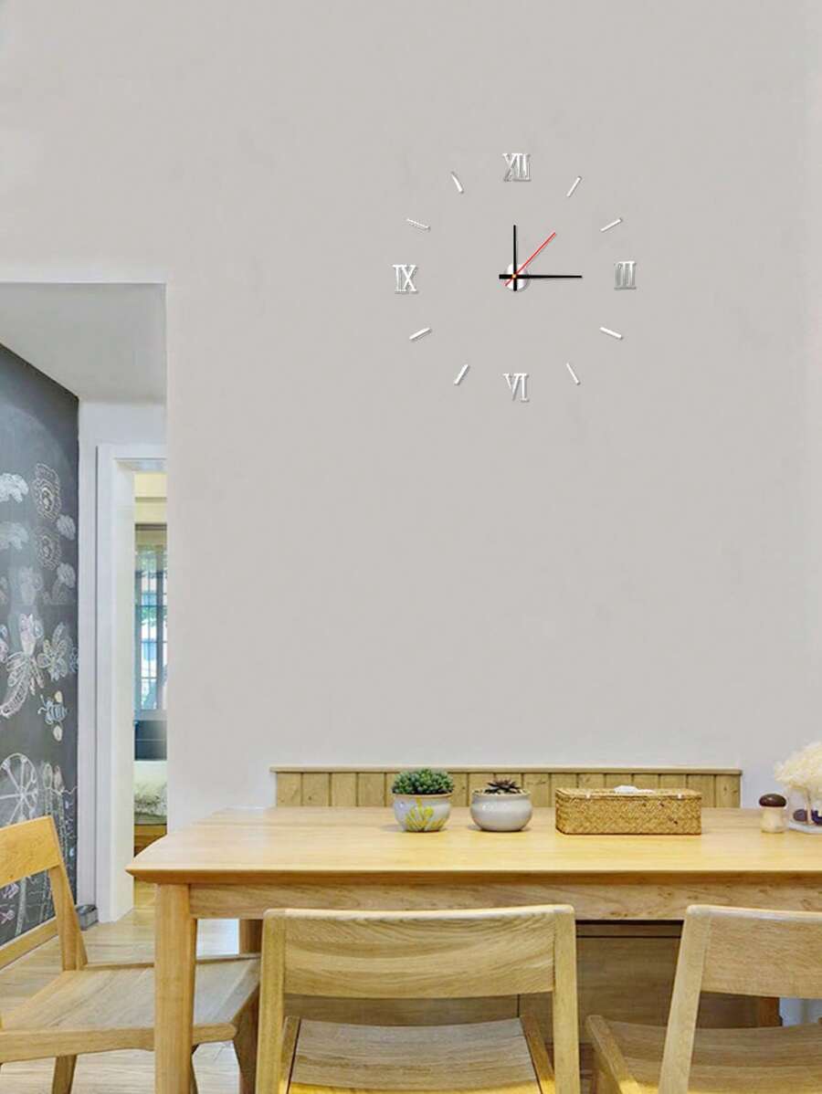1pcsLiving room decoration 40cm wall clock, frameless modern and ...