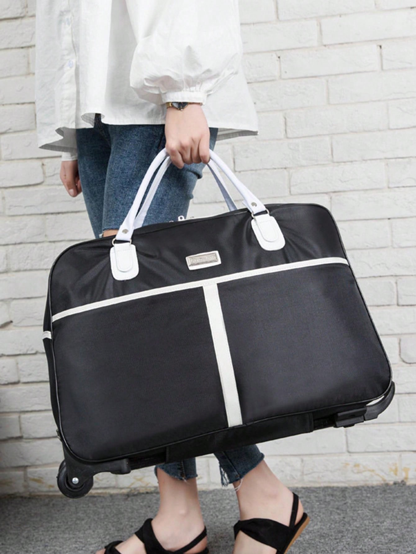 Large Capacity Women's Travel Bag Fashion Hand Carry Luggage Bag ...