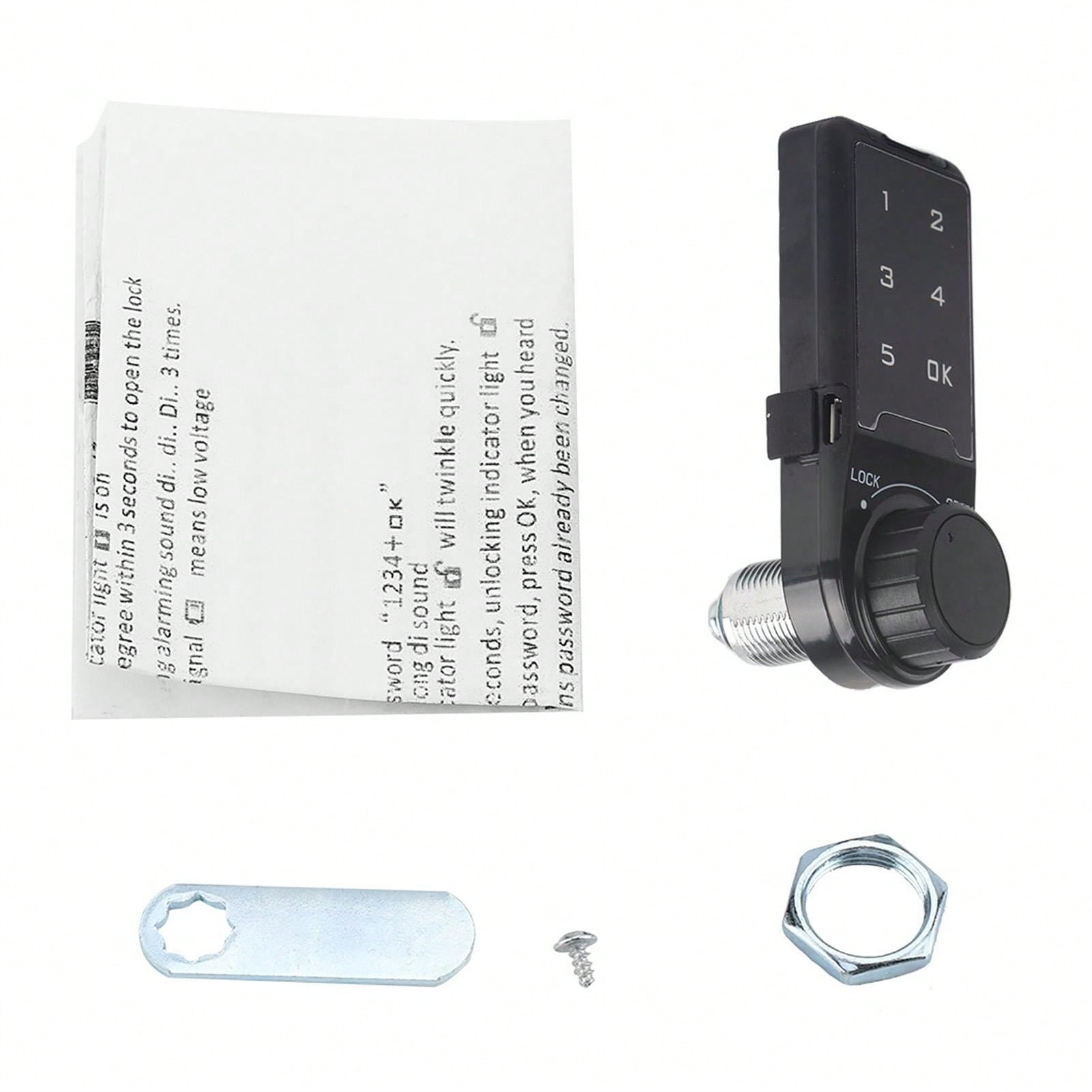 Topincn Electronic Cabinet Lock Kit, Digital Password Entry Touch ...