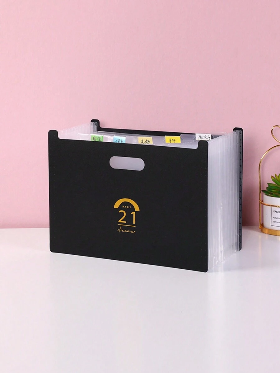 13-compartment Stand-up Accordion Bag File Folder File Bag Single Hair ...