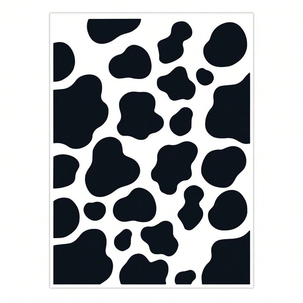 10 Sheets Black Irregular Shape Pattern Stickers Pvc Waterproof | SHEIN USA
