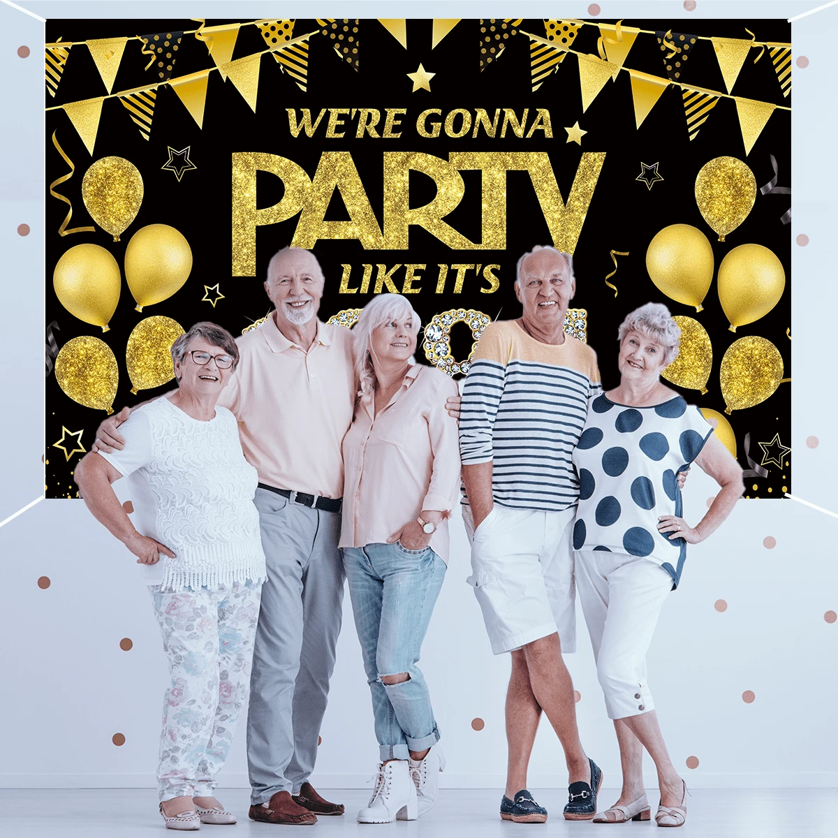We are Gonna Party Like It is 1984 Backdrop 40th Birthday Party Black ...