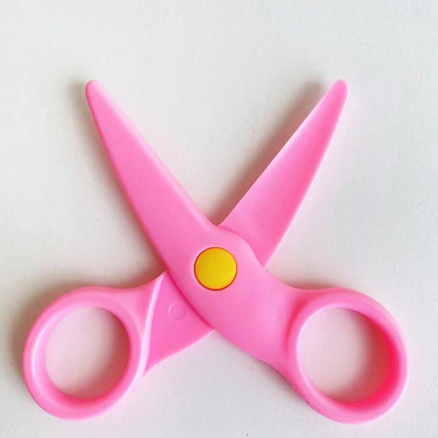 1pc Safety Scissors For Kindergarten Children As Toy, Plastic Kids ...