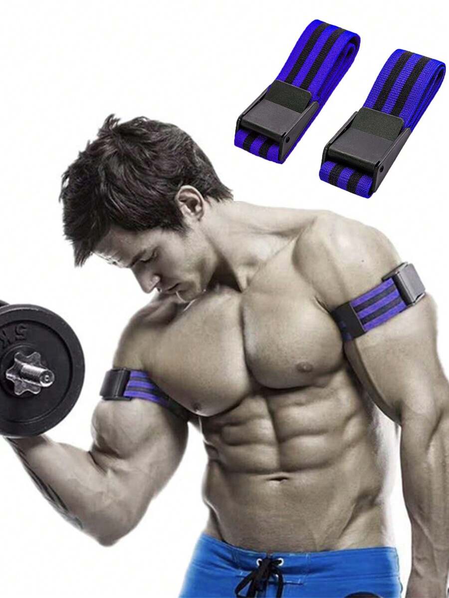 1pair Blue Muscle Stretching Resistance Band, Weight Bearing Limiting ...