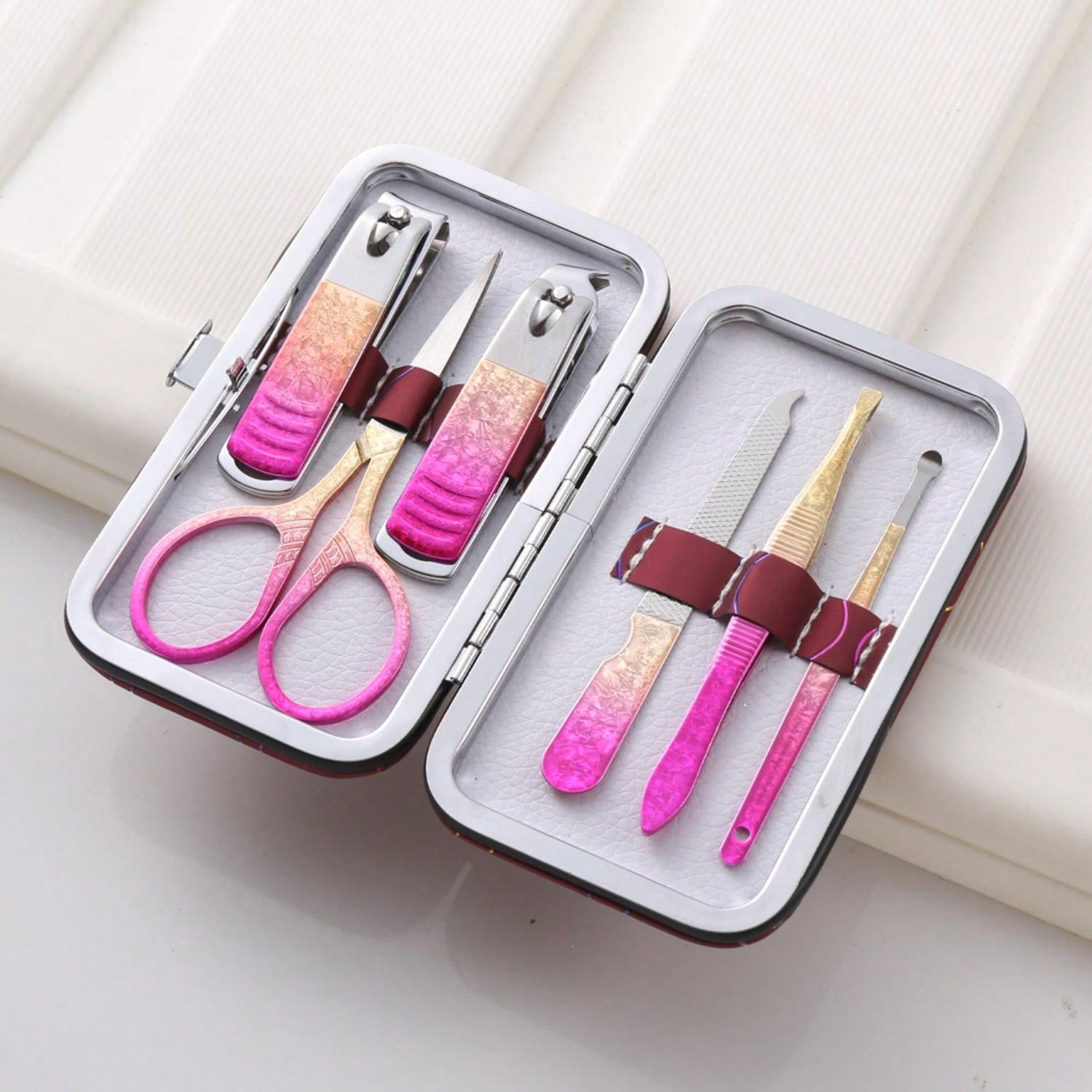 Stainless Steel Gradient Nail Clipper Set, With Nail Clippers, Nail ...
