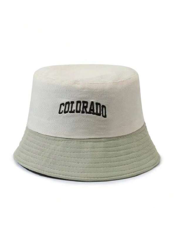 Embroidered fisherman hat women's four seasons show face small pot hat ...